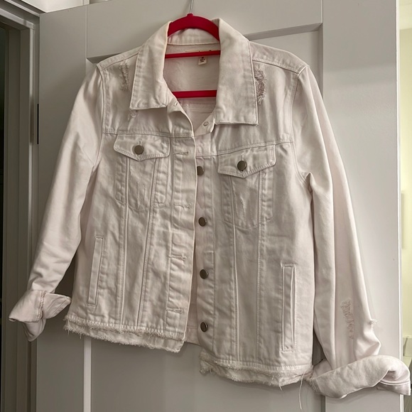 miami | Jackets & Coats | Miami Distressed Jean Jacket | Poshmark